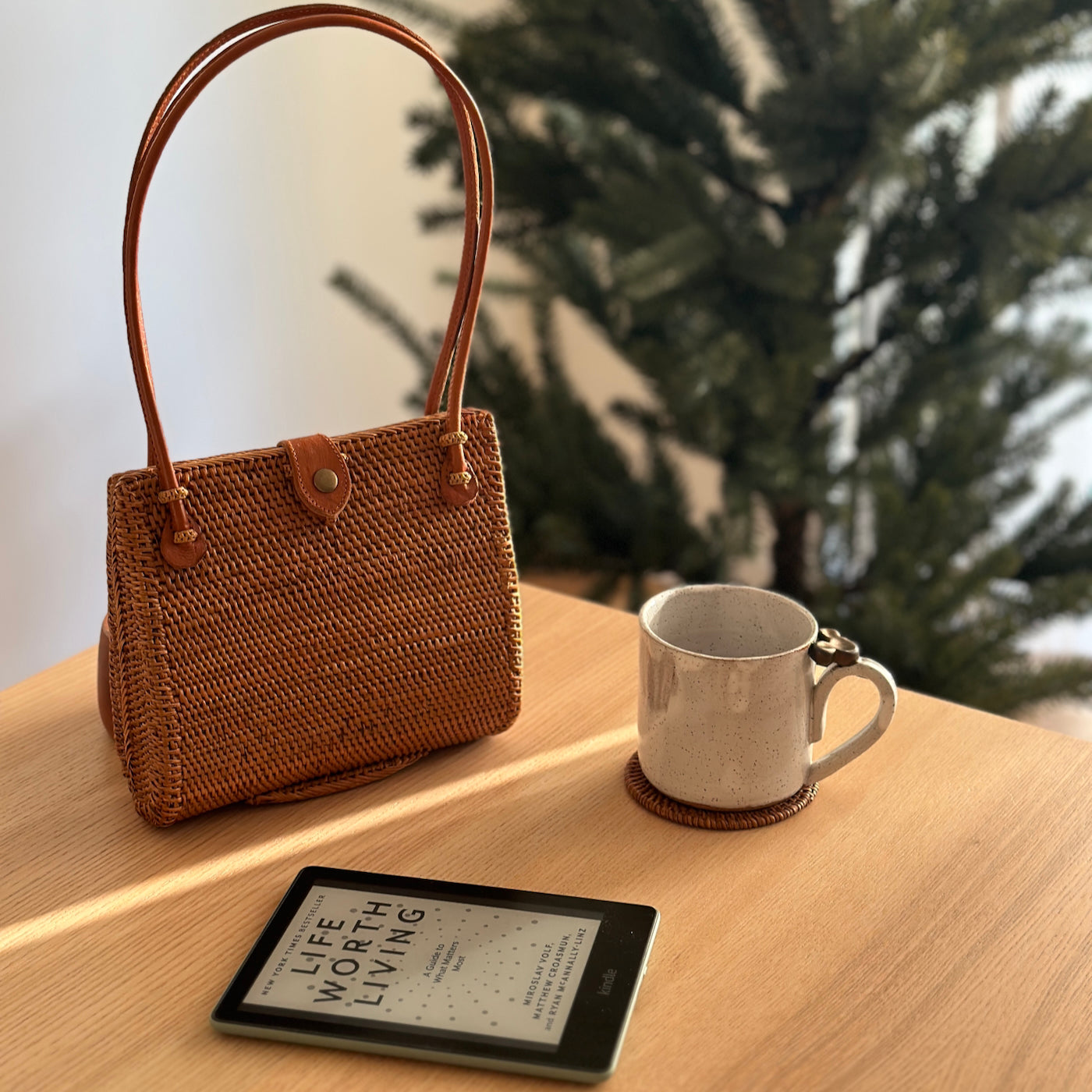 Bali Rattan Handbag - Envelope – Ganapati Crafts Co.
