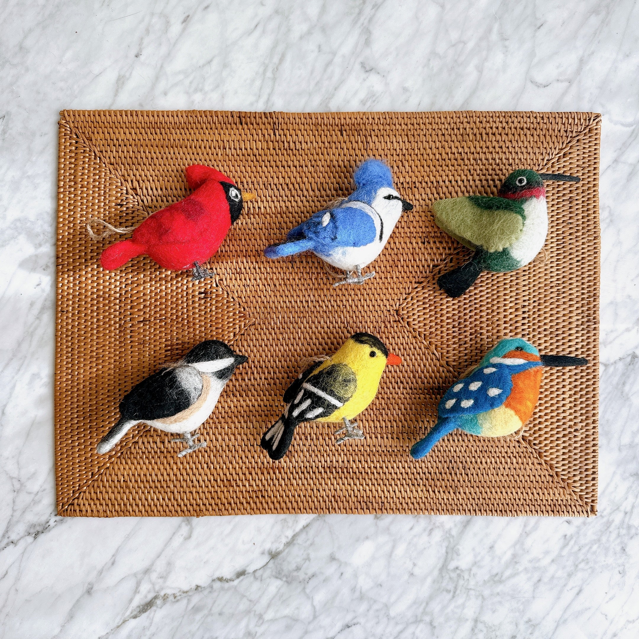Felt Bird Ornament - Birds of America – Ganapati Crafts Co.