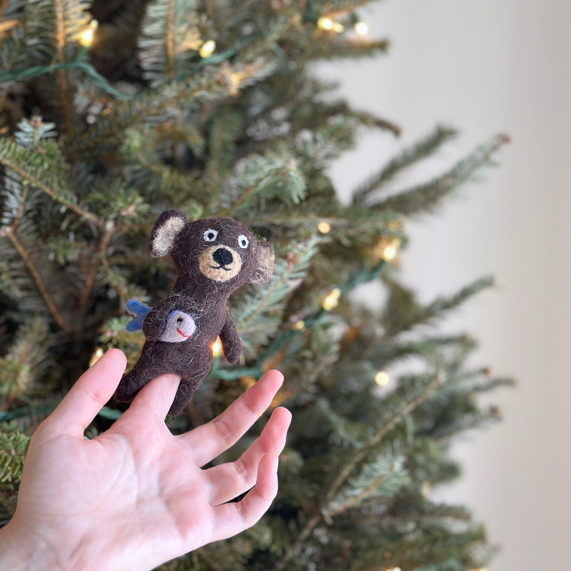 Brown Bear Finger Puppet - Ganapati Crafts Co.