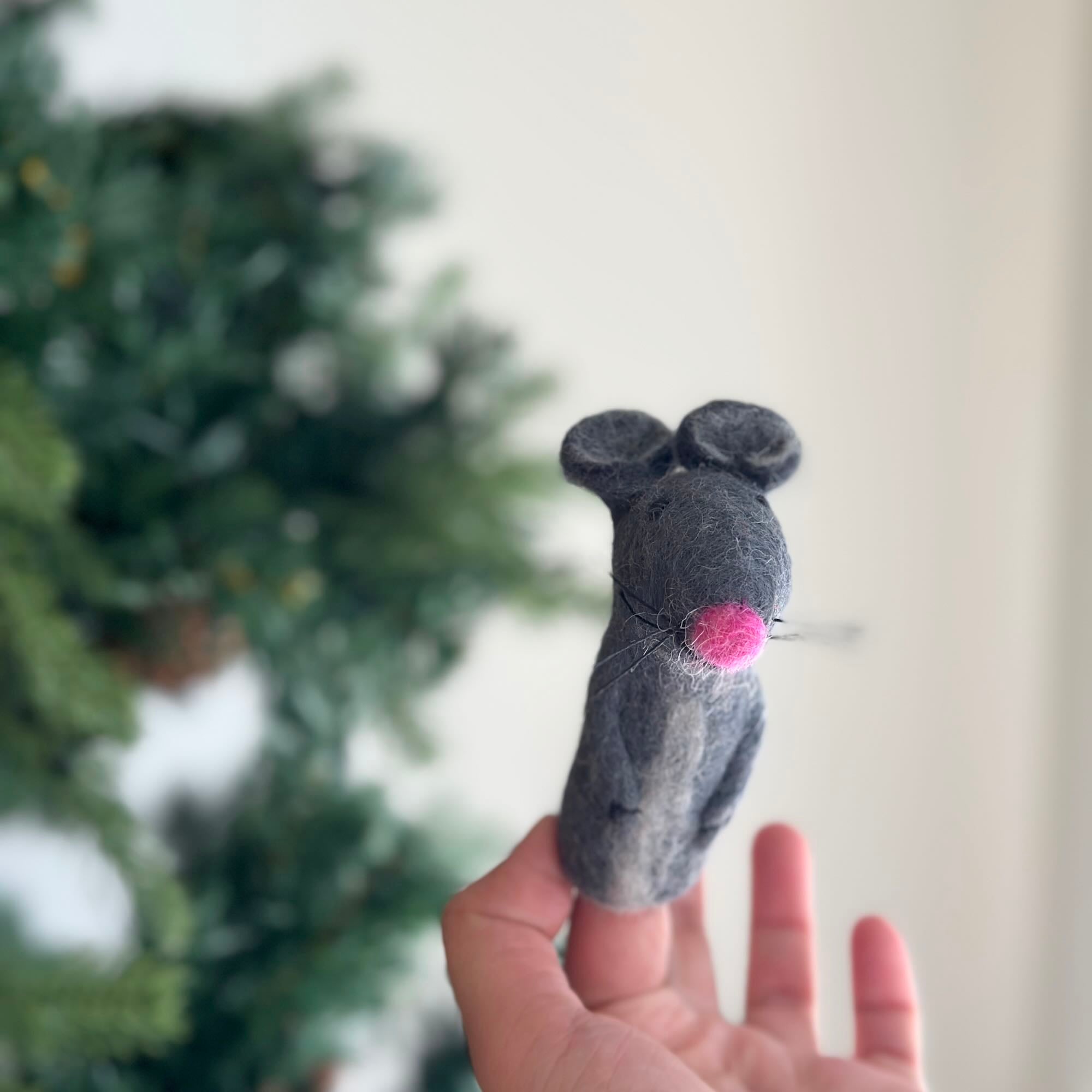 Felt Rat Finger Puppet | Gift For Kids | Ganapati Crafts Co.