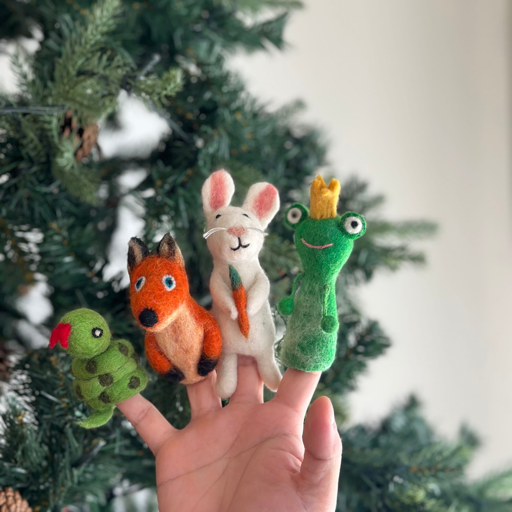 Woodland Animal Finger Puppet Set of 4 – Ganapati Crafts Co.