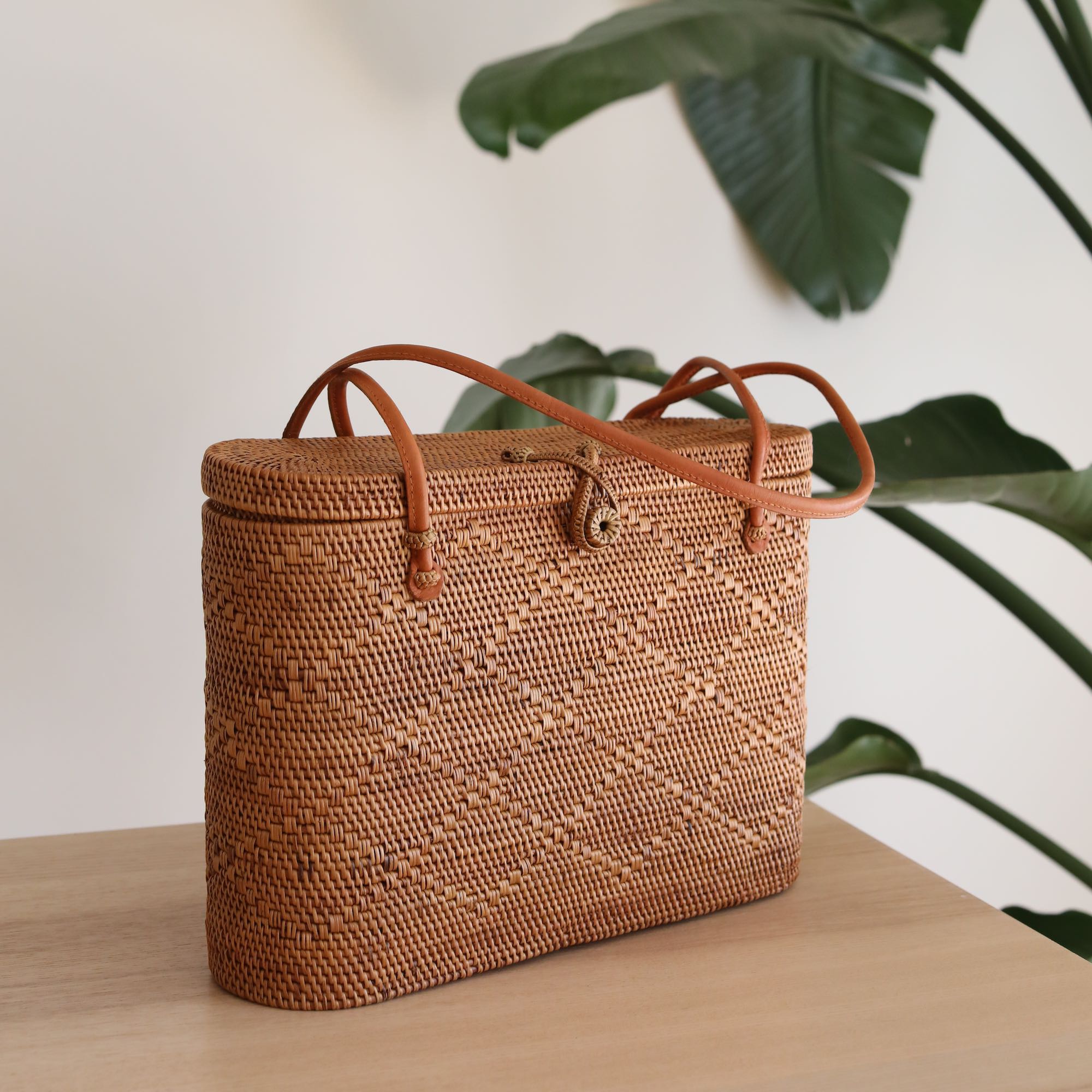 Best Bali Rattan Bag Tote Bag for Stylish Women - Ganapati Crafts Co.