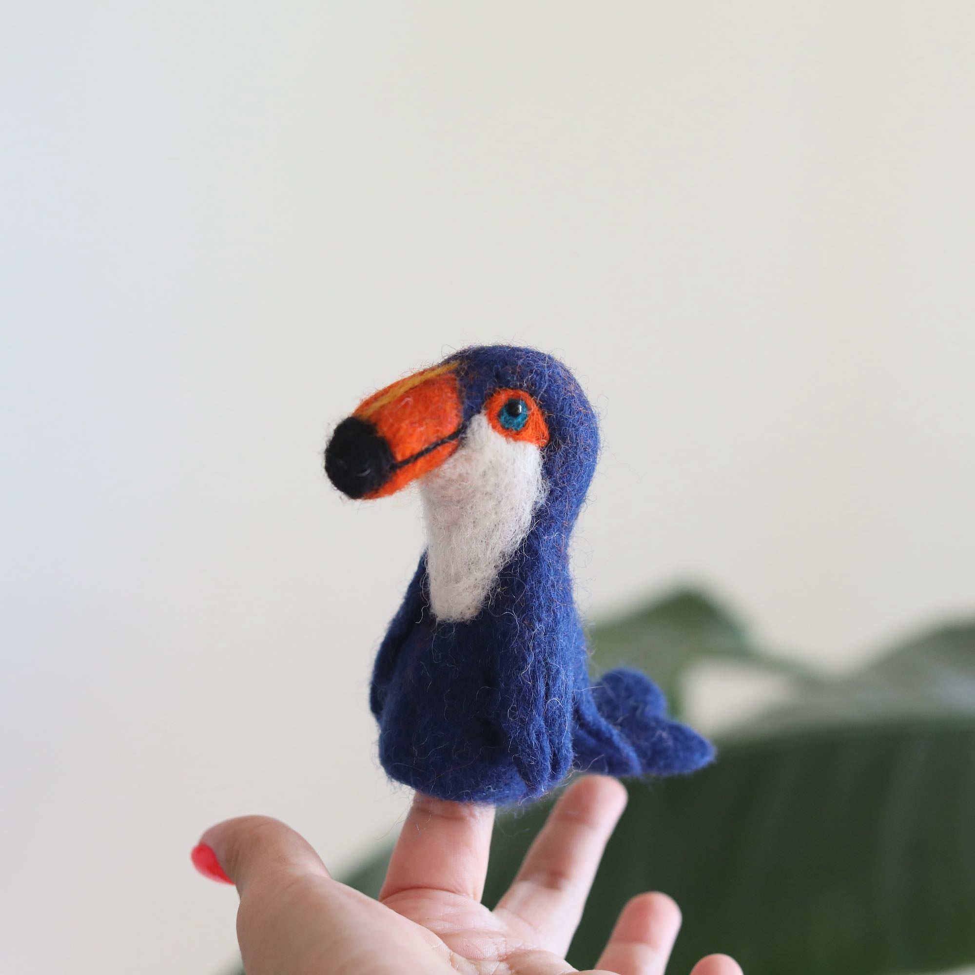 Needle Felted Toucan Finger Puppets - Ganapati Crafts Co.